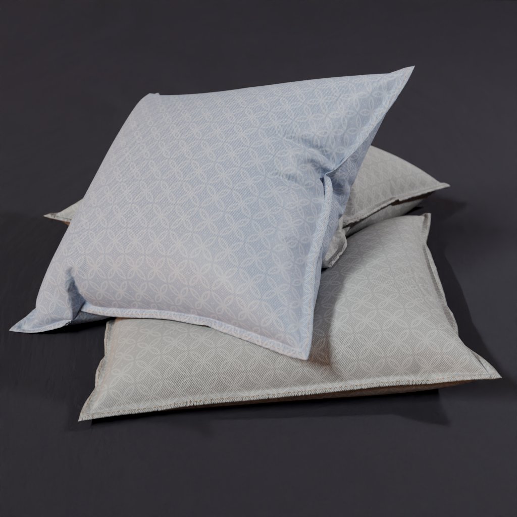 3 light pillows | Pillows models | BlenderKit