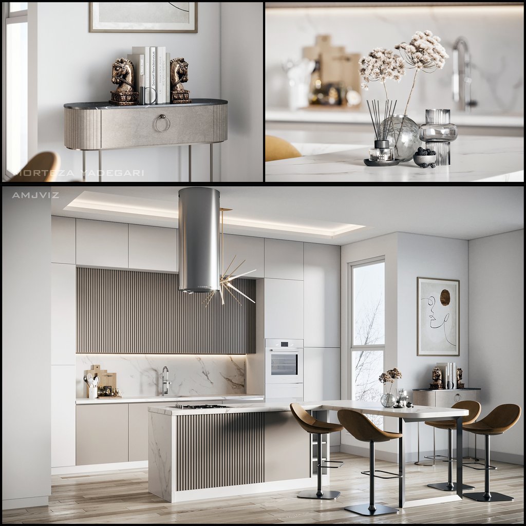 BlenderKit | Download the Kitchen set 005 scene