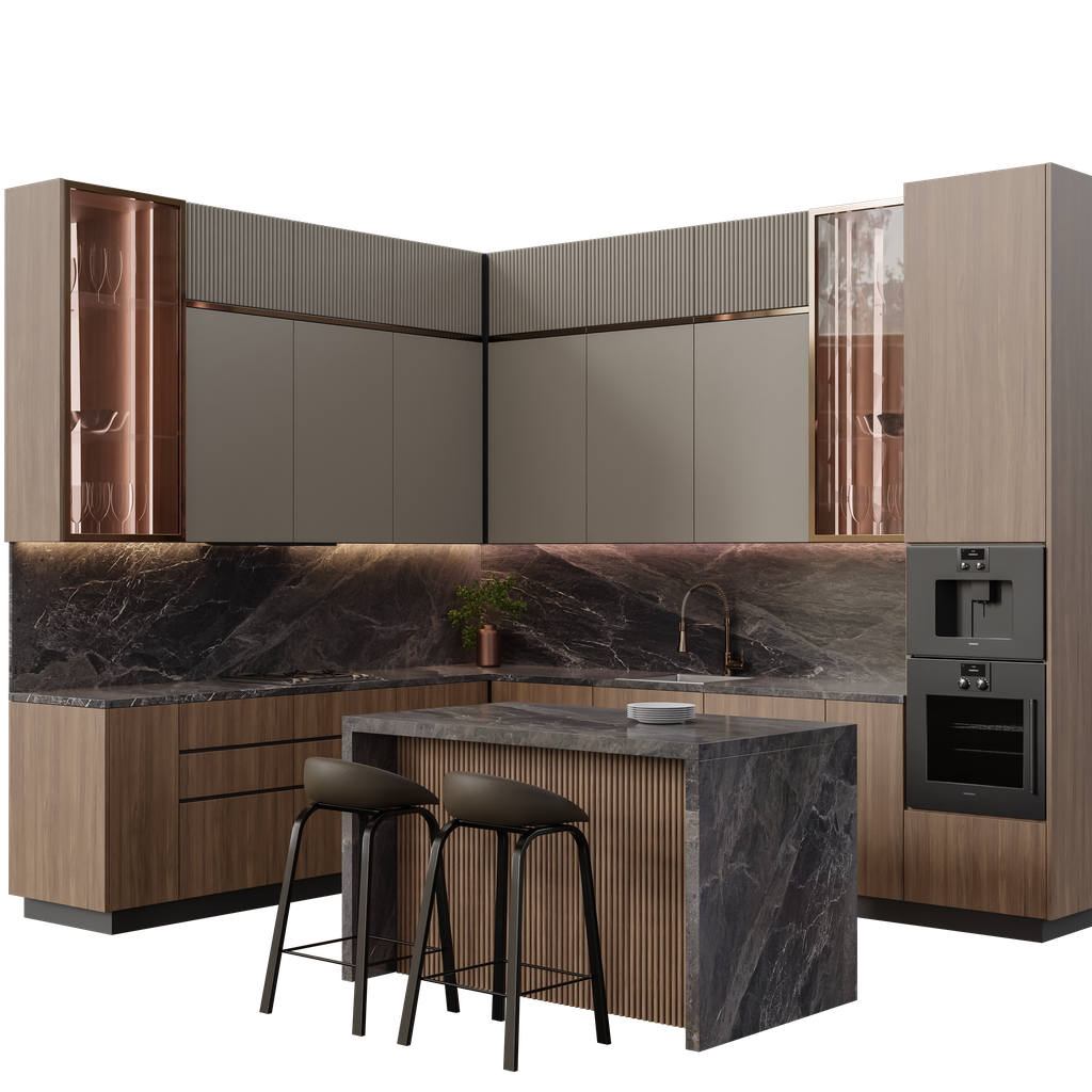 Kitchen modern71 | Kitchen Sets models | BlenderKit