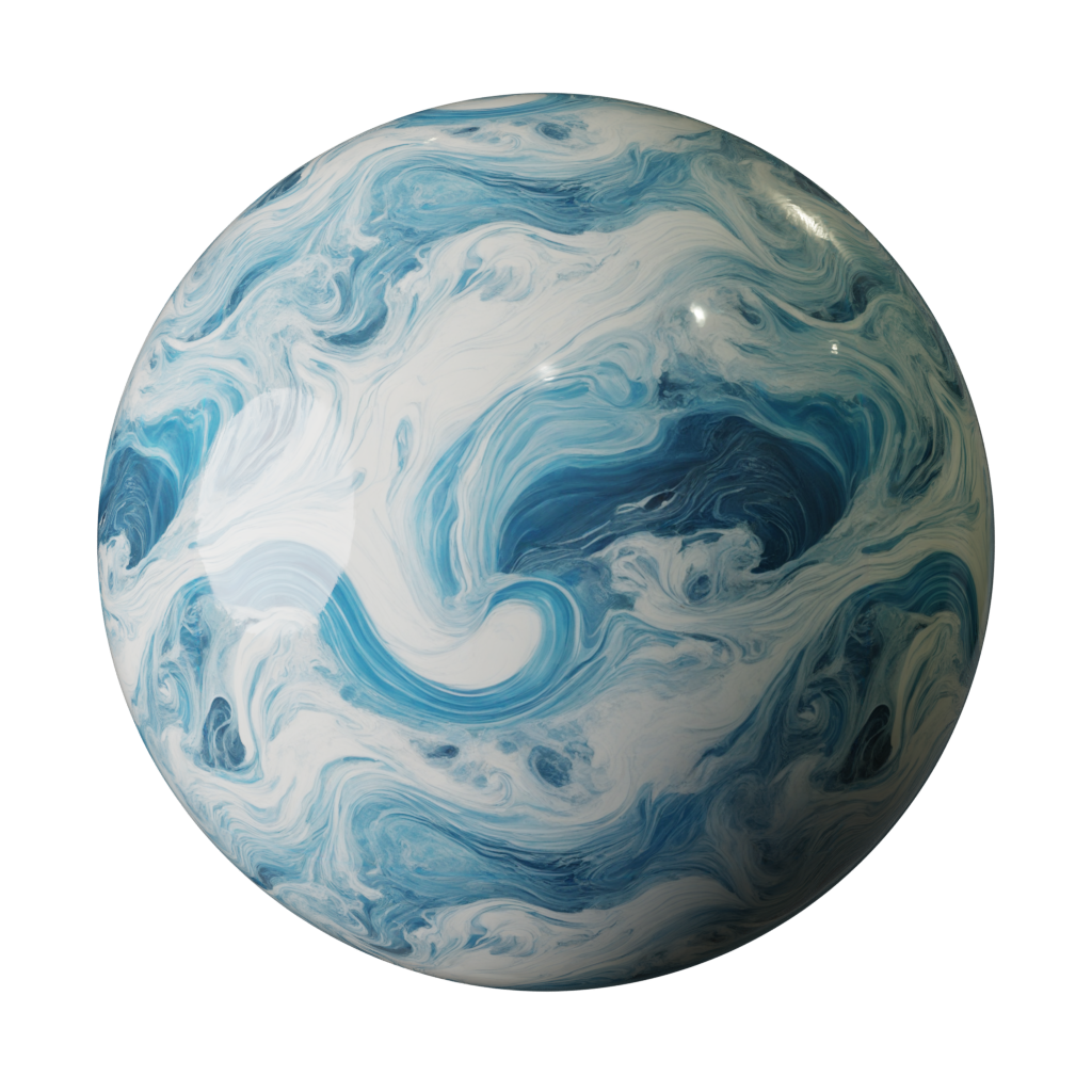 Whirlpool Blue Marble | FREE marble materials | BlenderKit