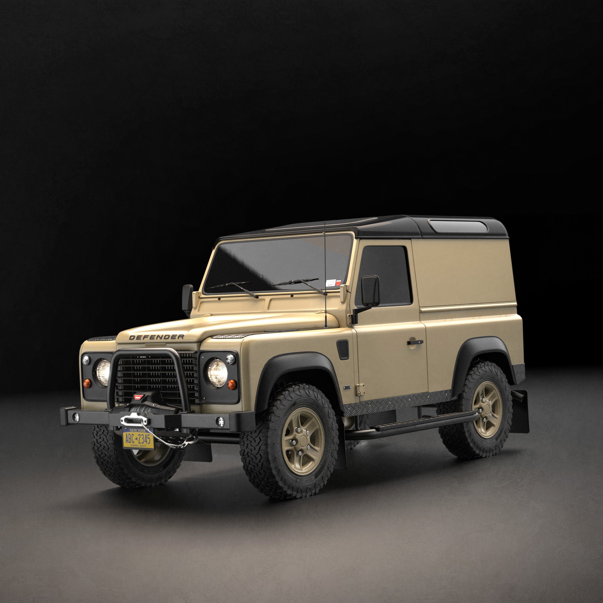 Land Rover Defender 90 Hard Top | Modern Cars models | BlenderKit