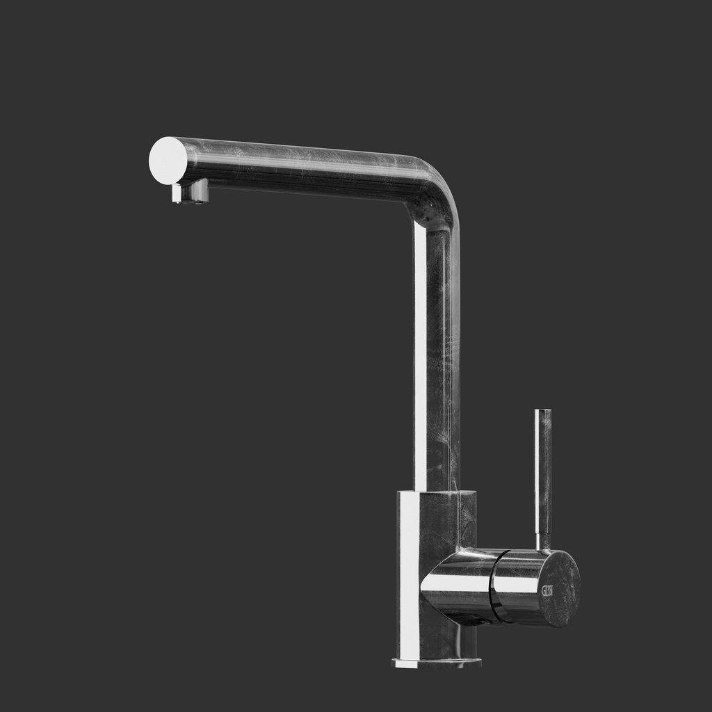 Faucet Neutron 17155 by Gessi | Kitchen Faucets models | BlenderKit