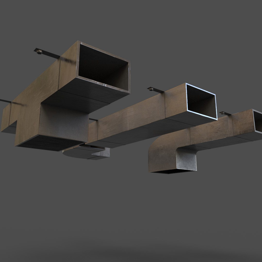 Roof Air ducts | Industrial models | BlenderKit