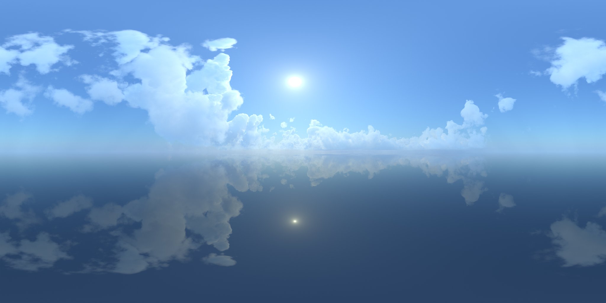 Clear sky over water | FREE Landscapes HDRis | BlenderKit