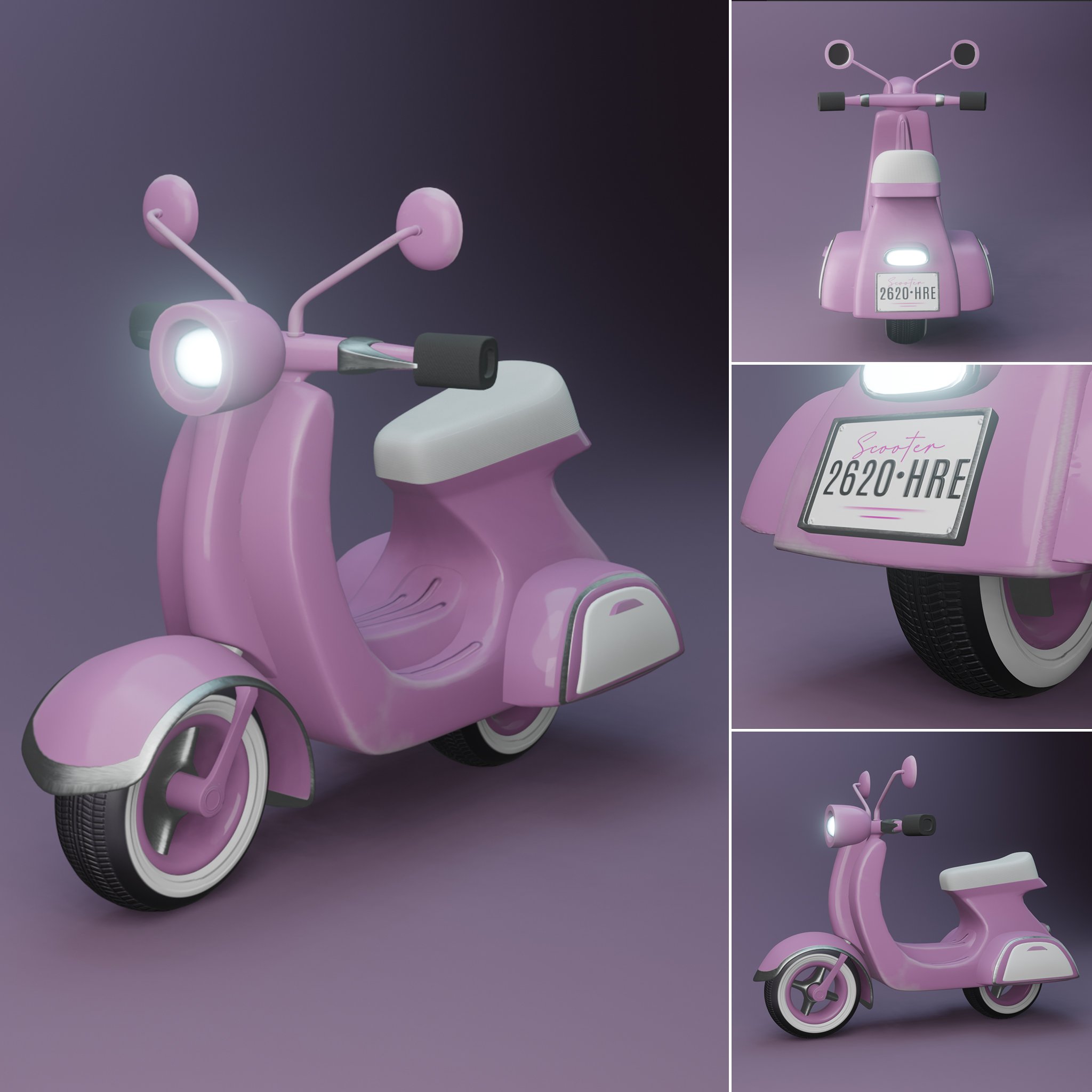 Scooter | Modern Motocycles models | BlenderKit