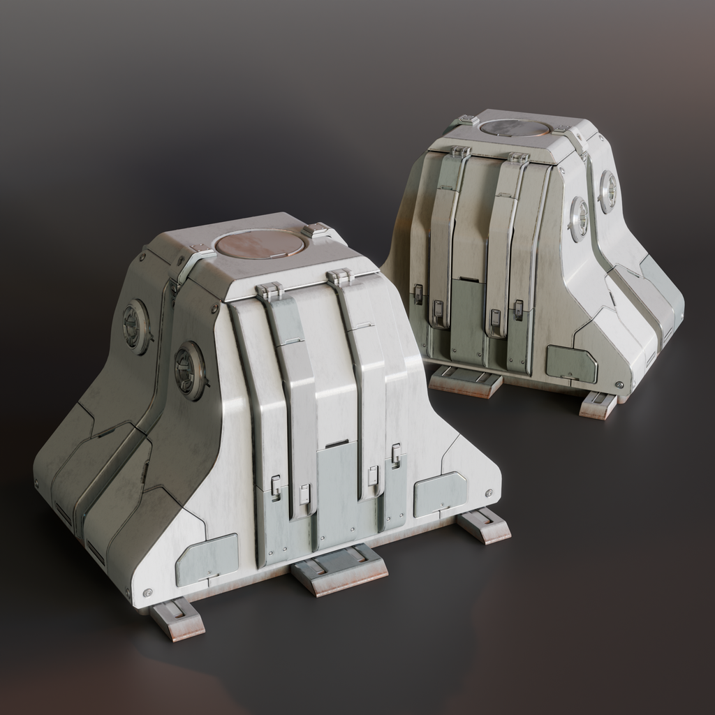 Sci-Fi Container | FREE Containers models | BlenderKit