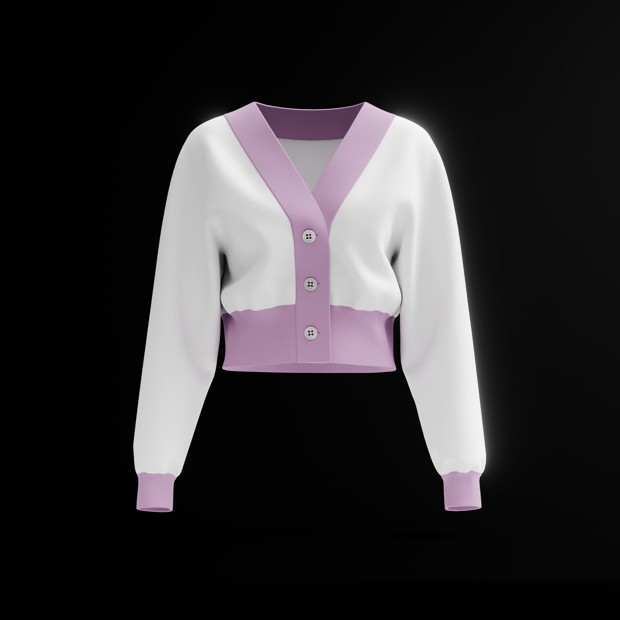 Women Long Sleeve Jumpers Cardigan | Women Clothing models | BlenderKit