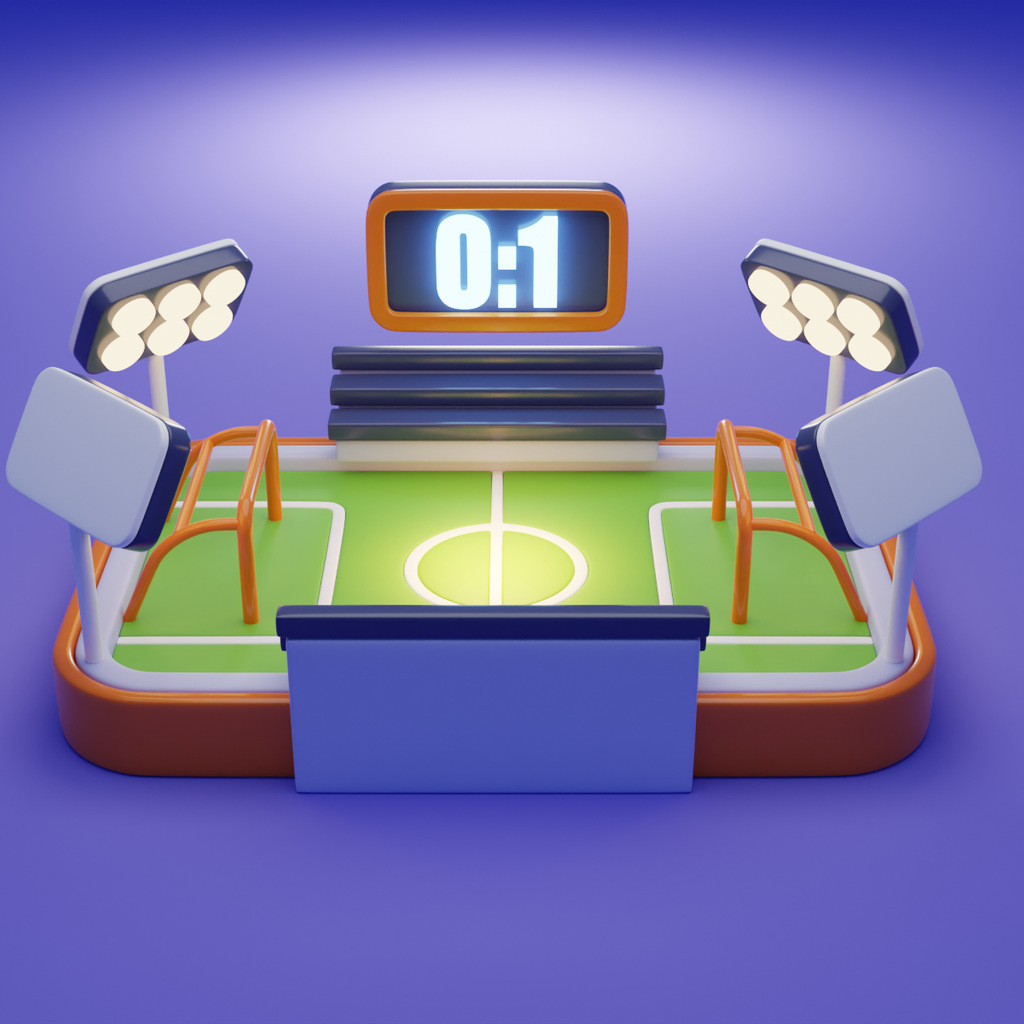 BlenderKit | Download the FREE Isometric football stadium model