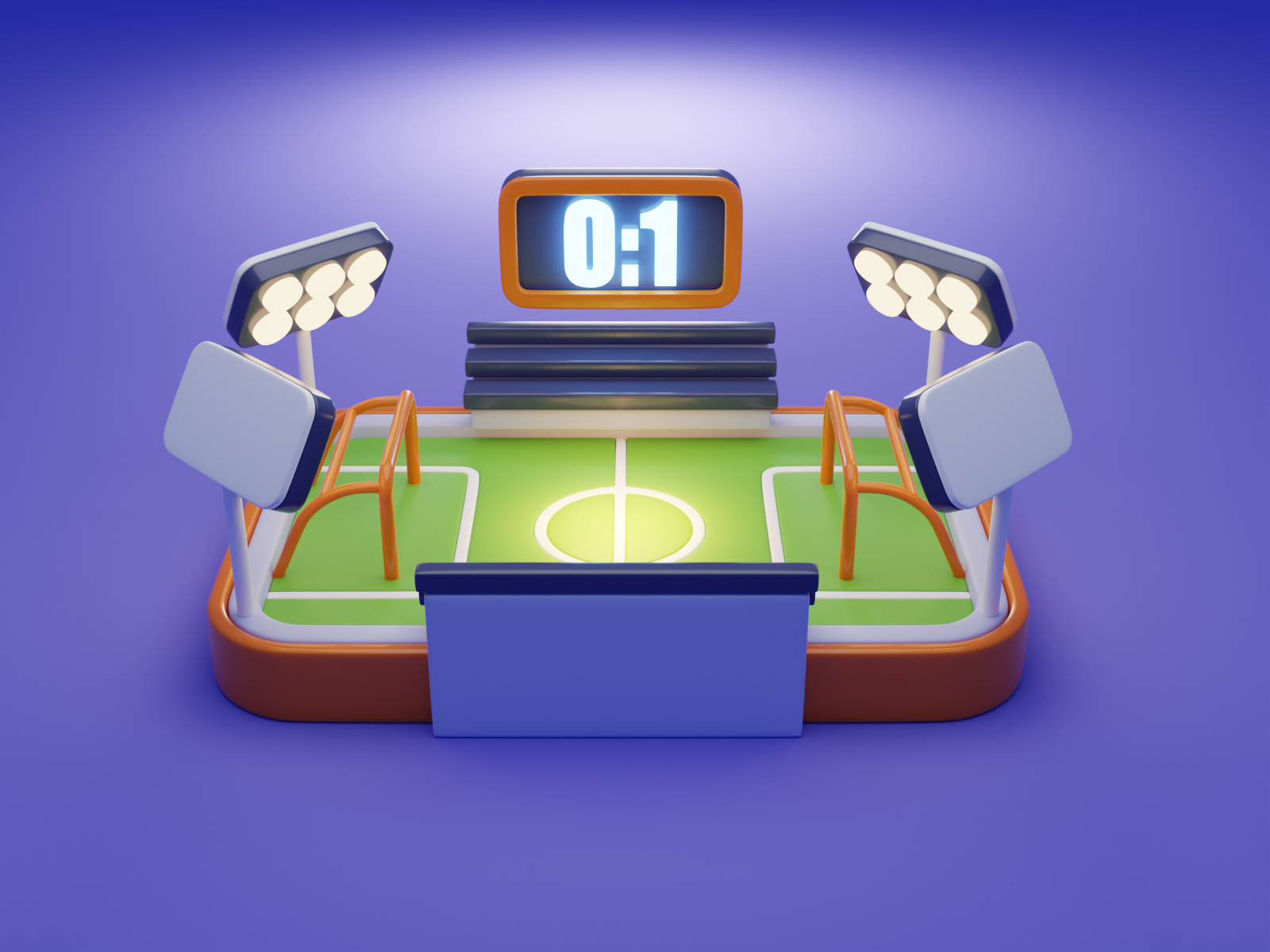 Isometric football stadium | FREE Sport models | BlenderKit