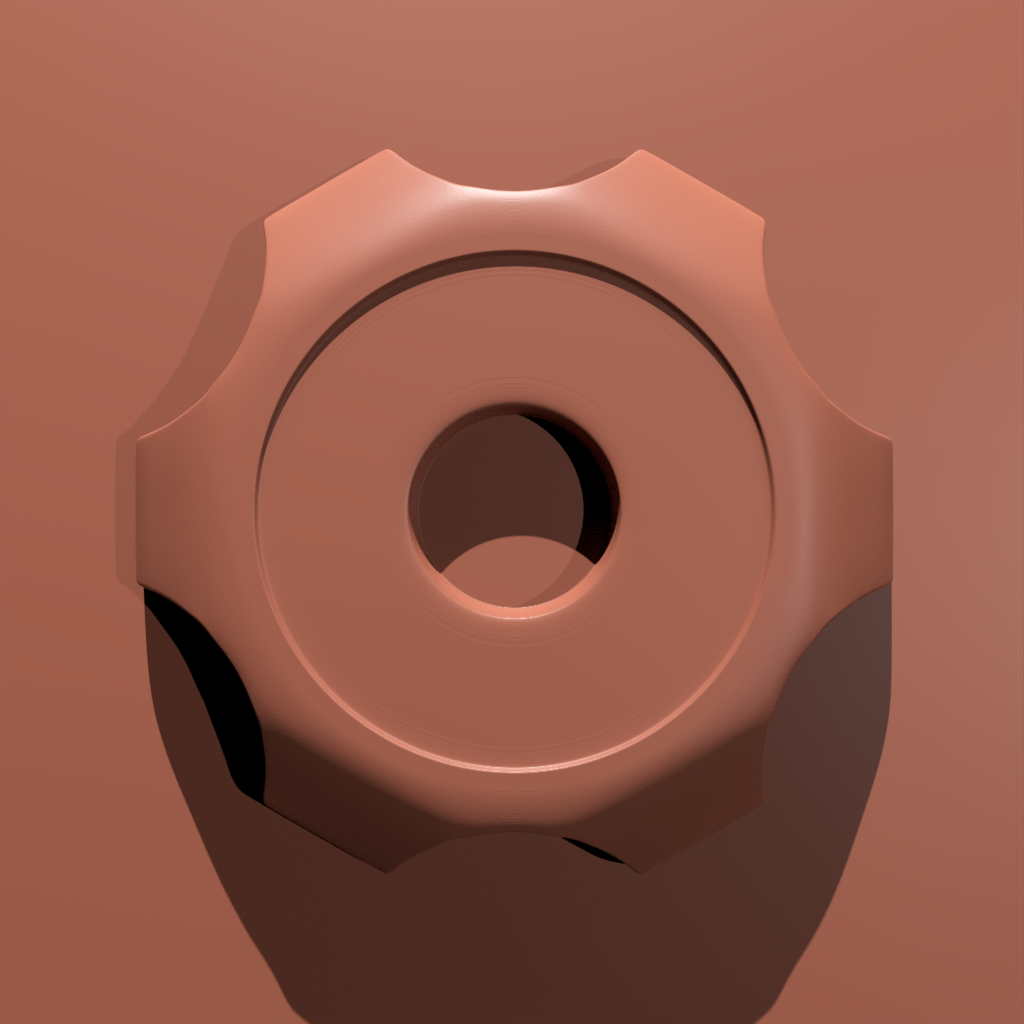 Notched Bolt Head - 01 | FREE Hard Surface brushes | BlenderKit