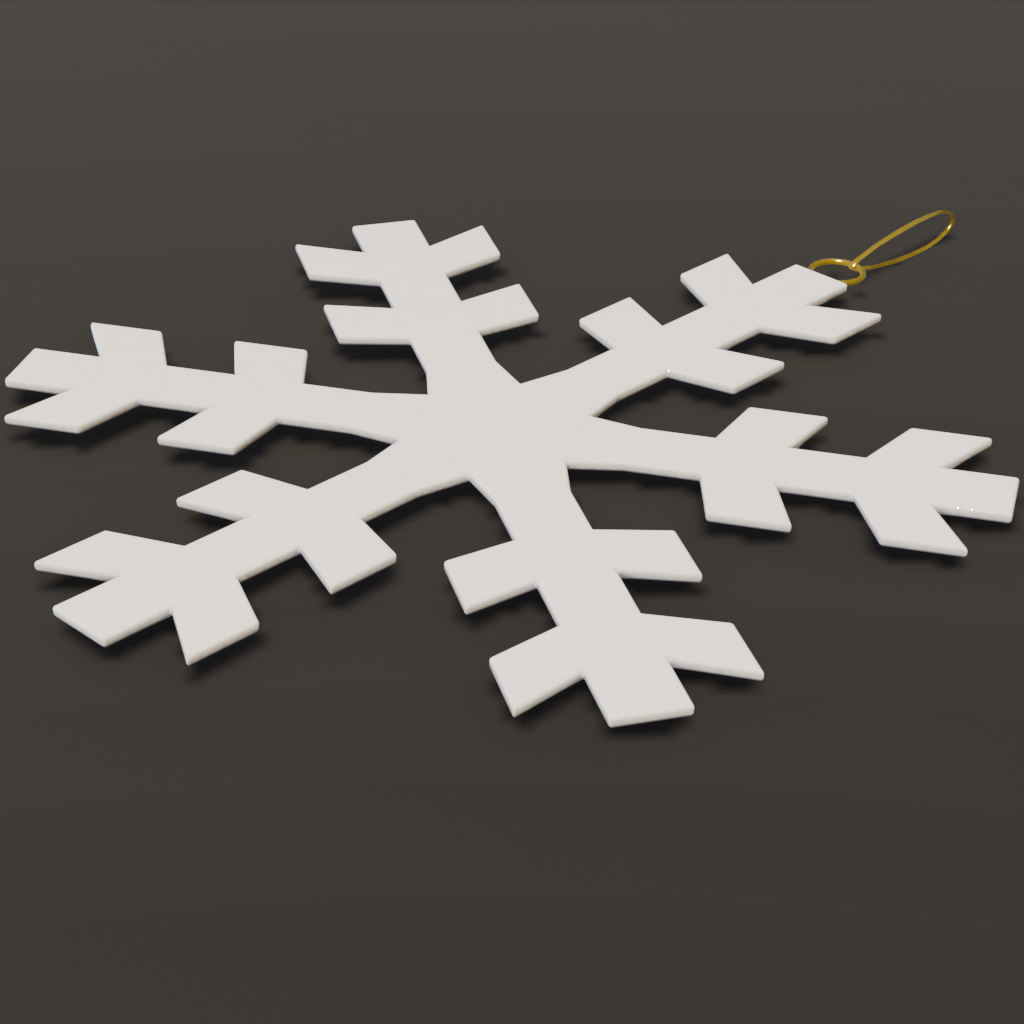 SnowFlakes Snow Wwhite | Holiday Decorations models | BlenderKit
