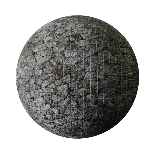 Gabion Wall | FREE stone materials | BlenderKit