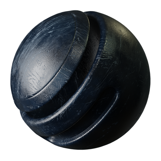 Scratched Dark Blue Plastic | FREE plastic materials | BlenderKit