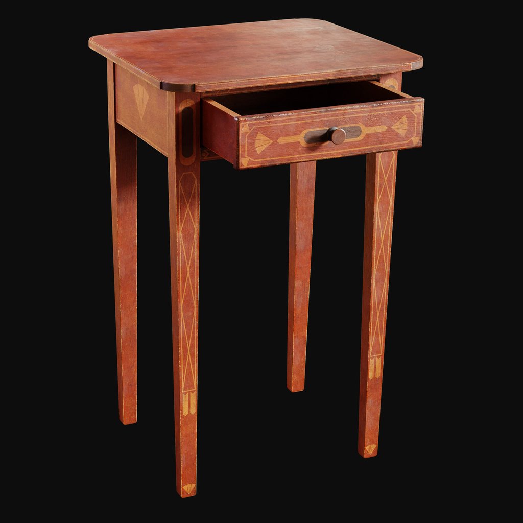 1800s Federal Style Side Table | FREE Tables models | BlenderKit