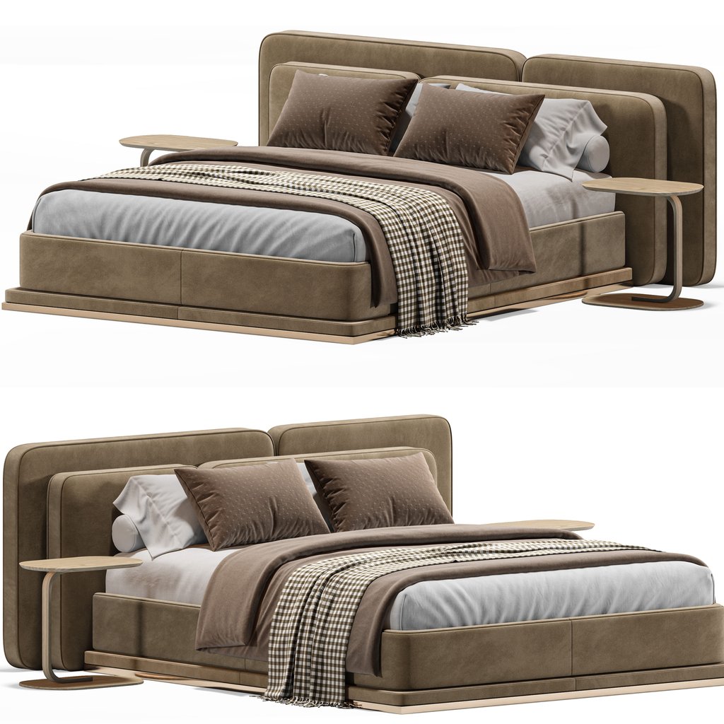 Bed Hadrian | Beds models | BlenderKit