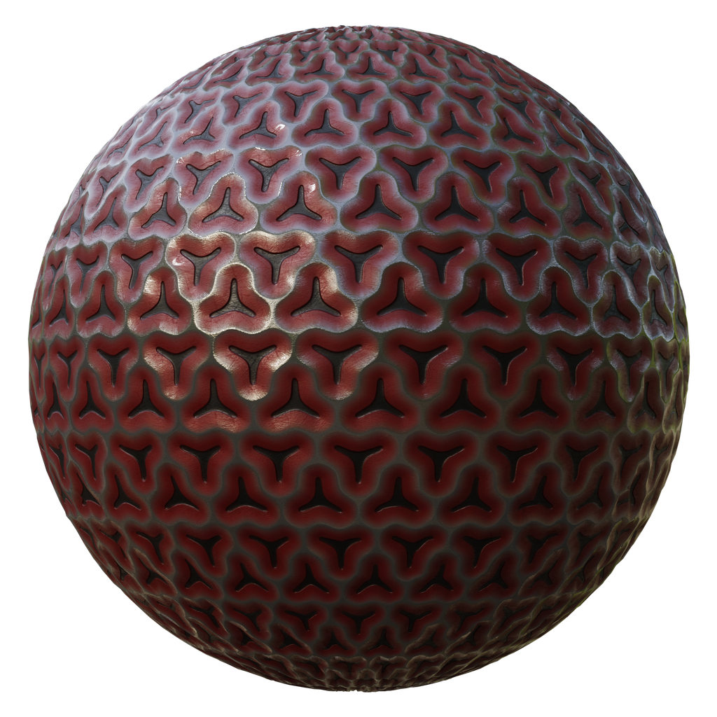 Tri Hex Armour Material - 01 | FREE metal materials | BlenderKit