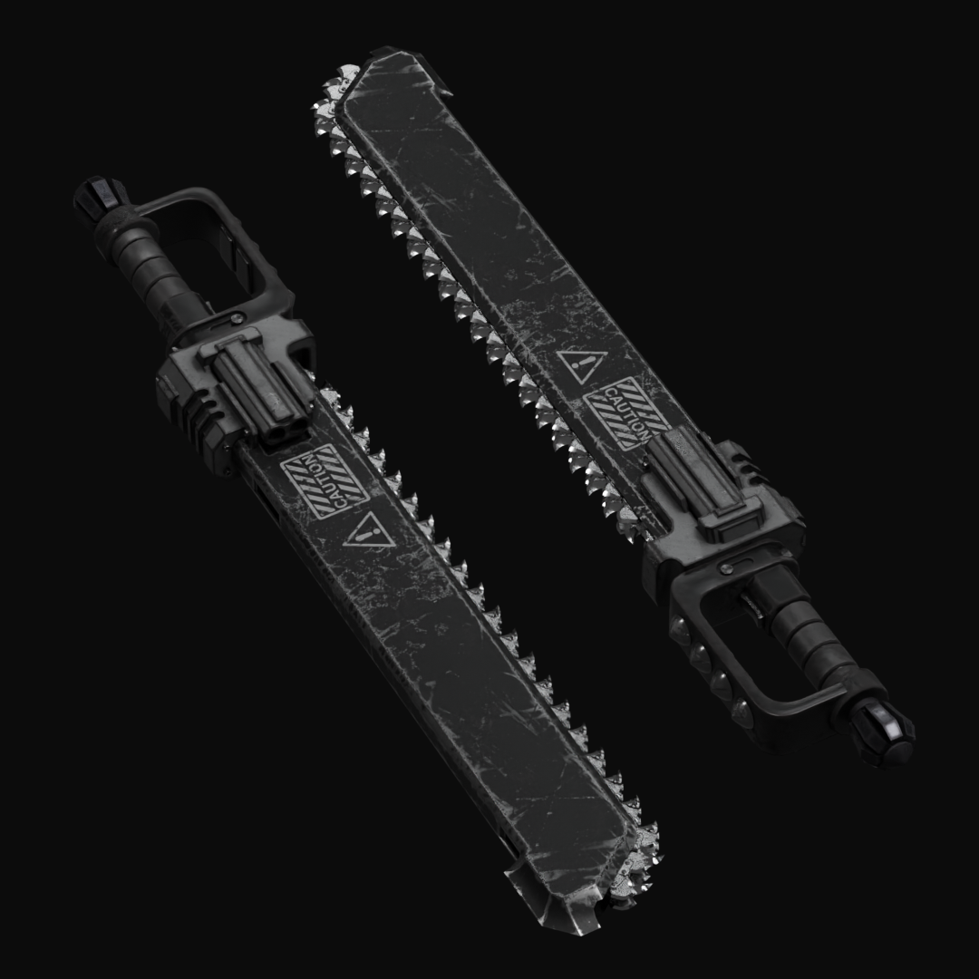 Chainsword | FREE Sci-Fi Weapons models | BlenderKit