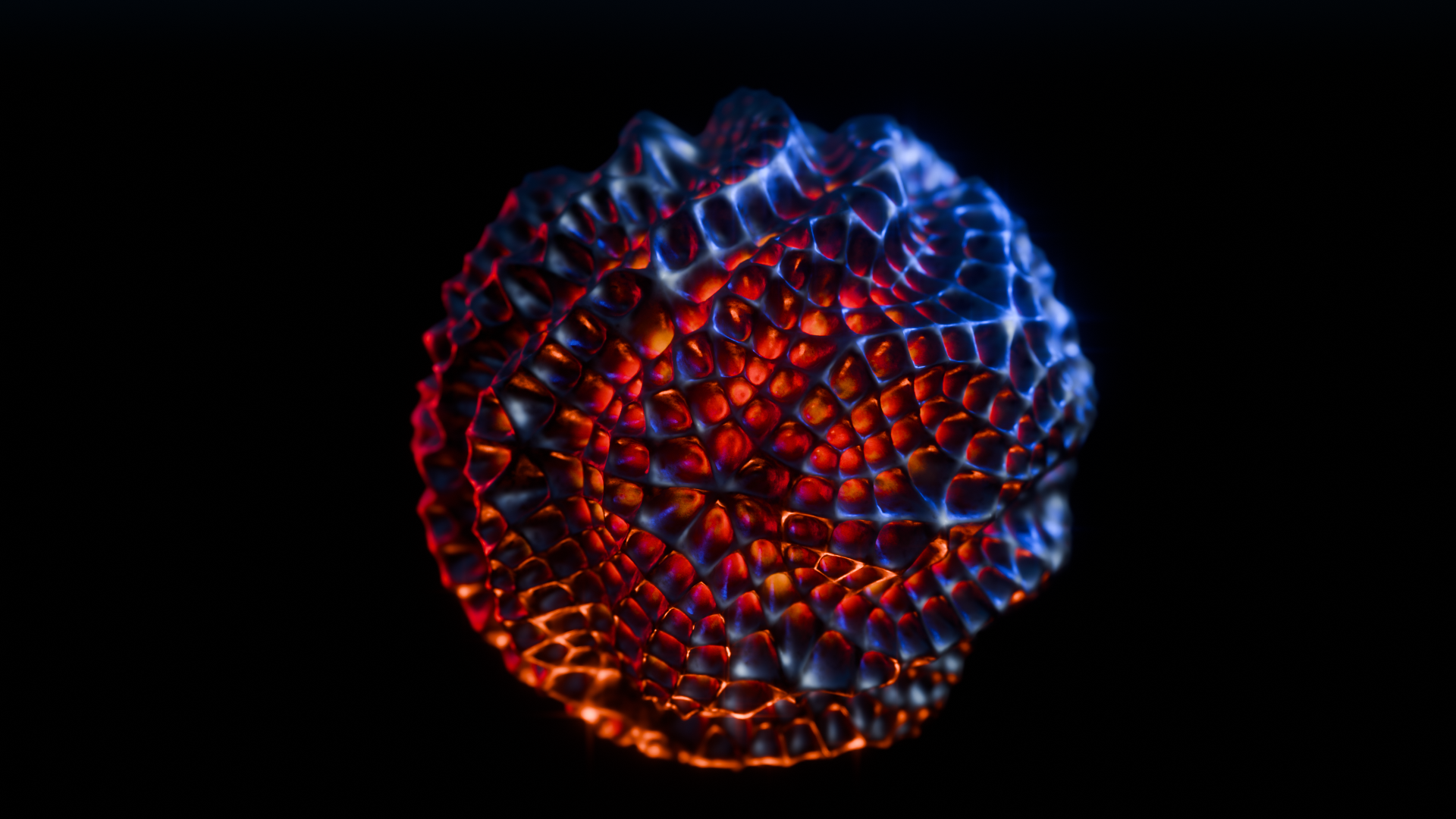 Abstract Honeycomb Loop by geo nodes | FREE Abstract scenes | BlenderKit