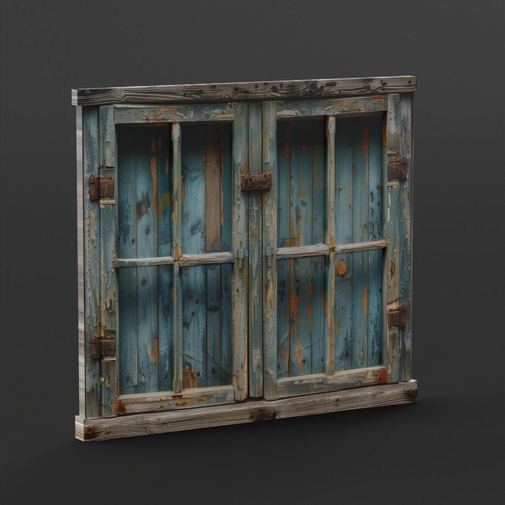 Old window - T - 70 | Windows models | BlenderKit