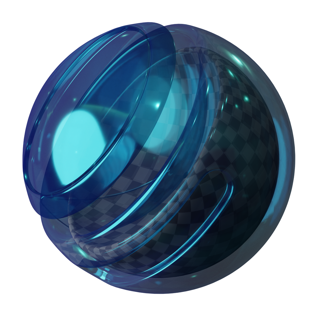 Transparent blue plastic procedural | FREE plastic materials | BlenderKit