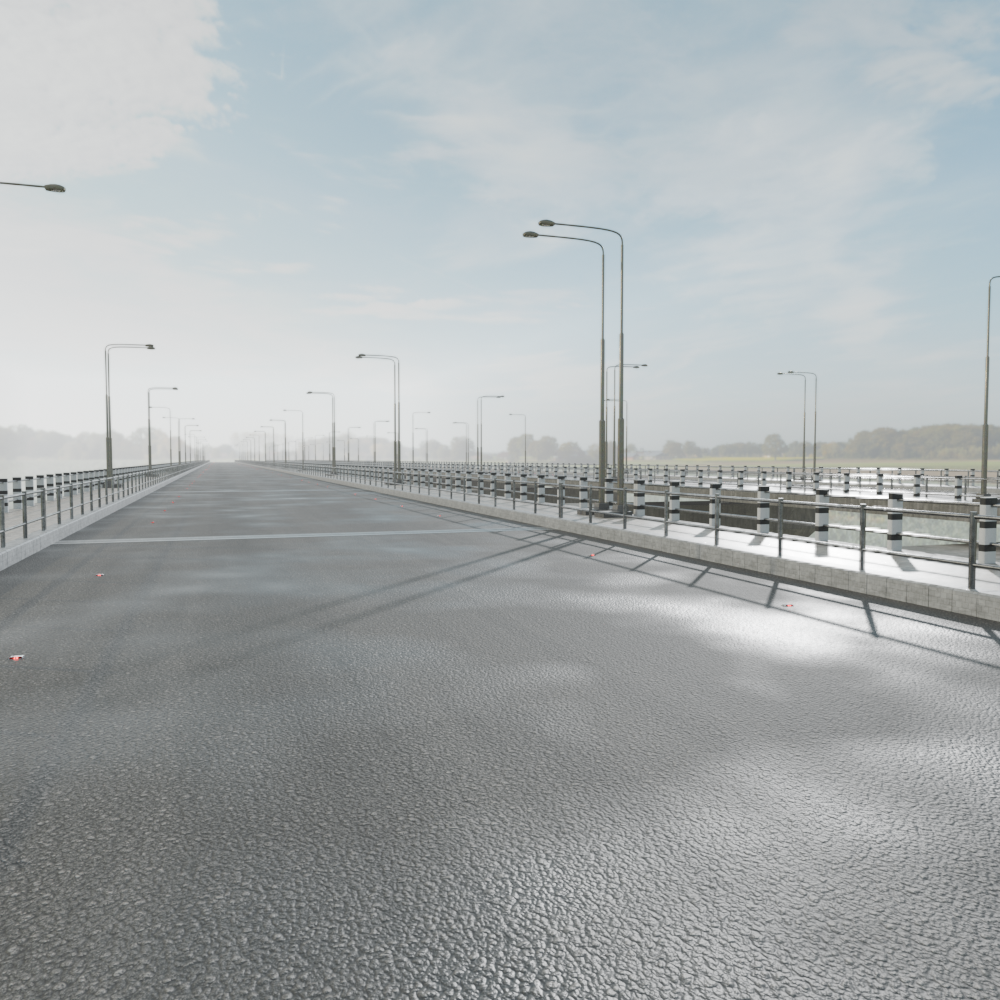 Highway Scene | Urban scenes | BlenderKit