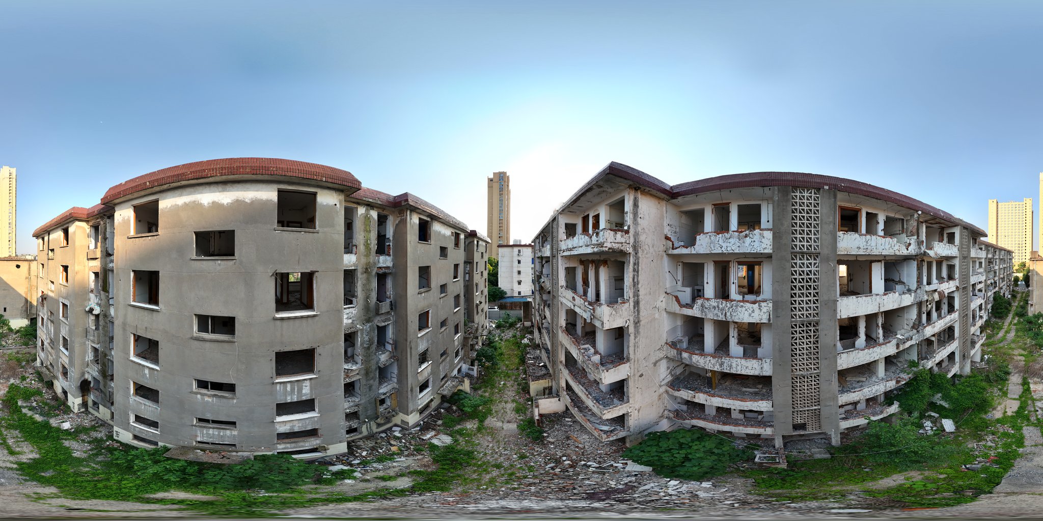 Ruins Floor Sunset | Urban Elements HDRis | BlenderKit