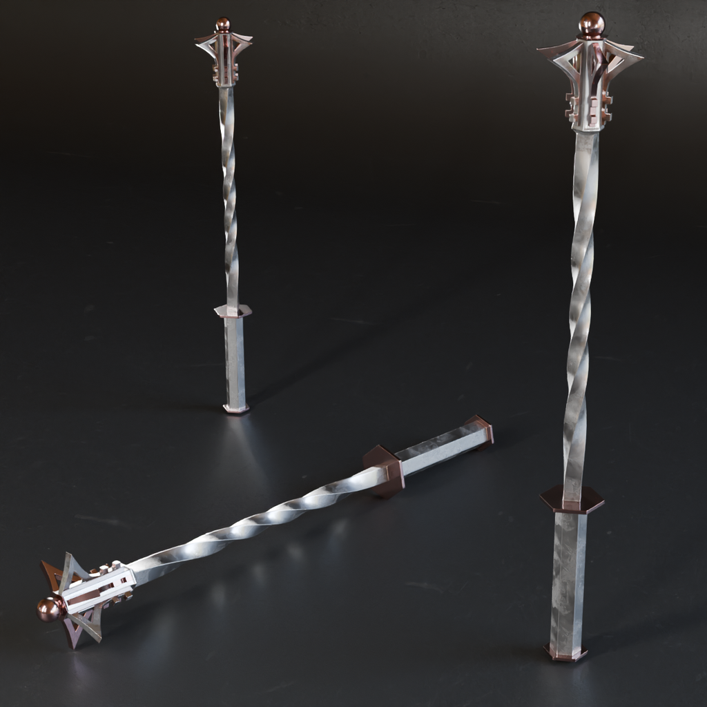 MK BaseMesh mace-09 | Historical Weapons models | BlenderKit