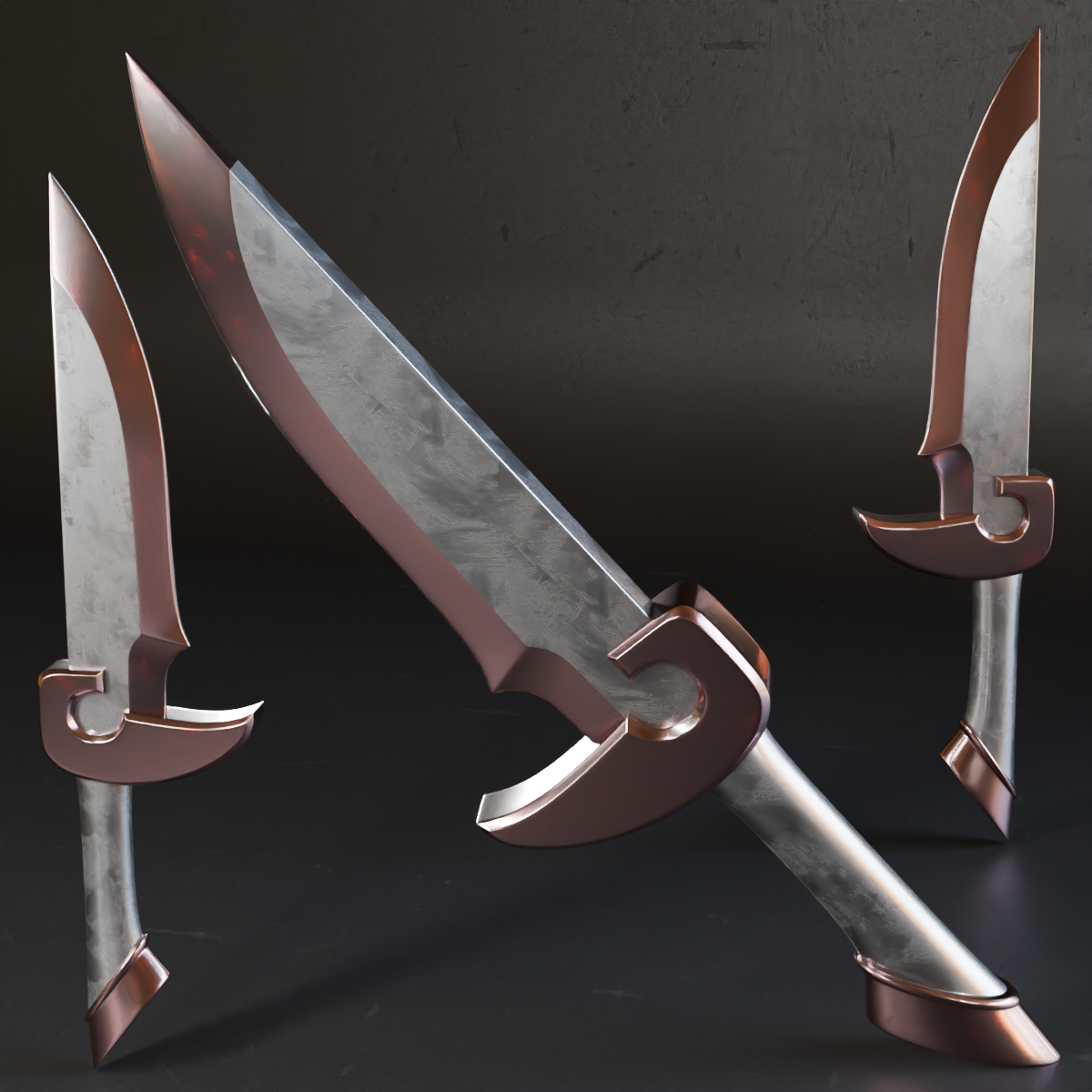 MK BaseMesh Dagger 024 | Historical Weapons models | BlenderKit