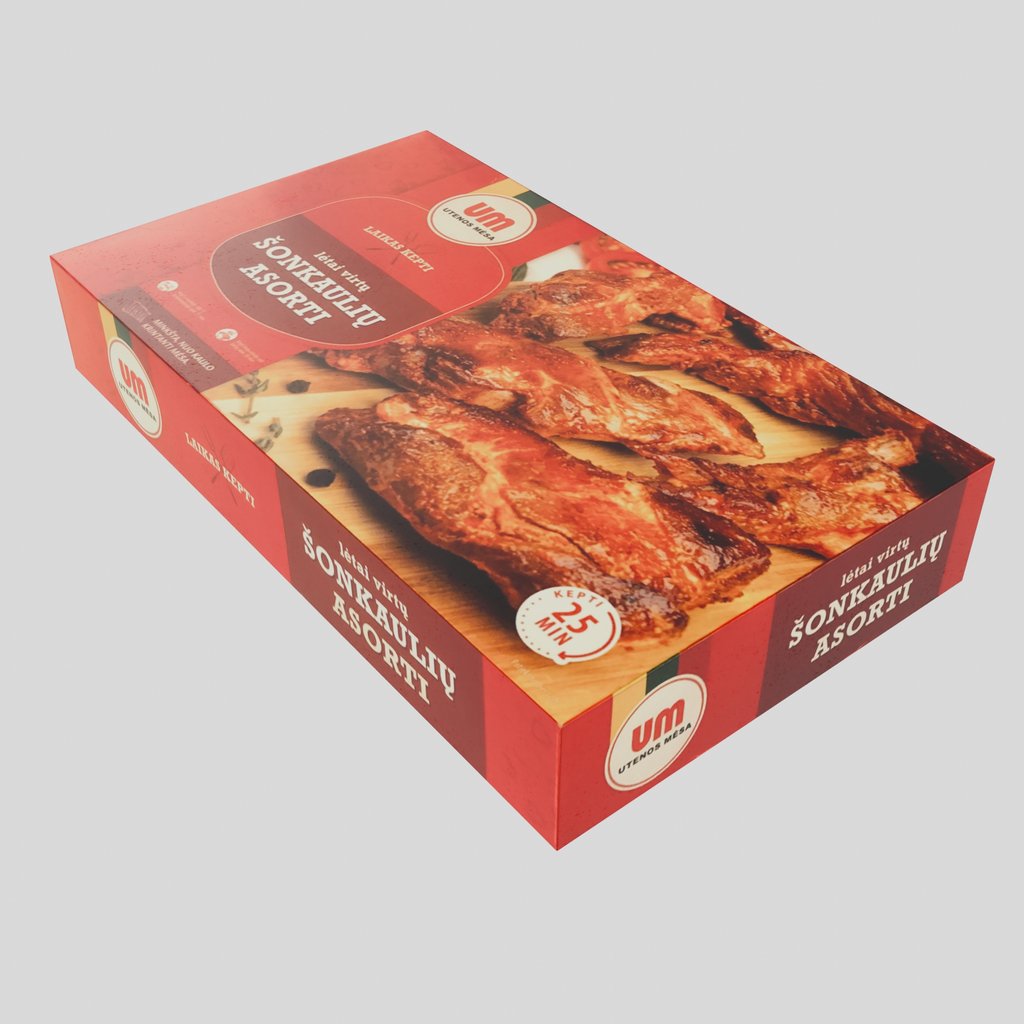 Pork Ribs Asorti Box | FREE Food models | BlenderKit