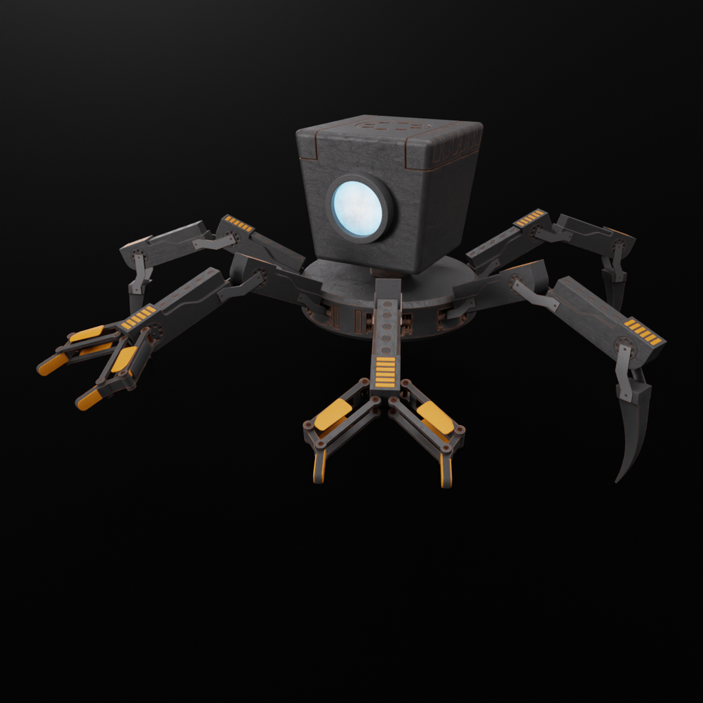 Old Crab Robot | FREE Robots Characters models | BlenderKit