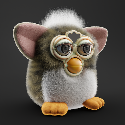 Furby - Wolf | Toys models | BlenderKit