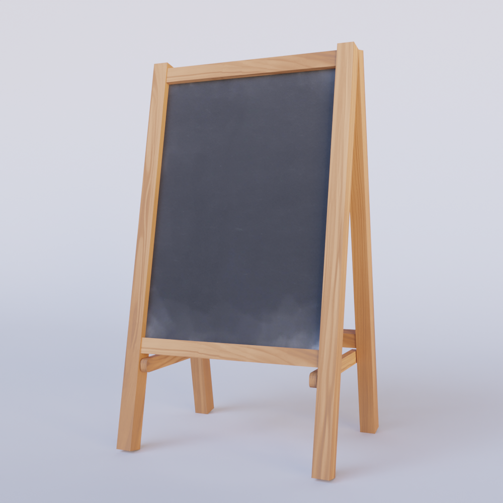 Blackboard | FREE Restaurant / Bar models | BlenderKit