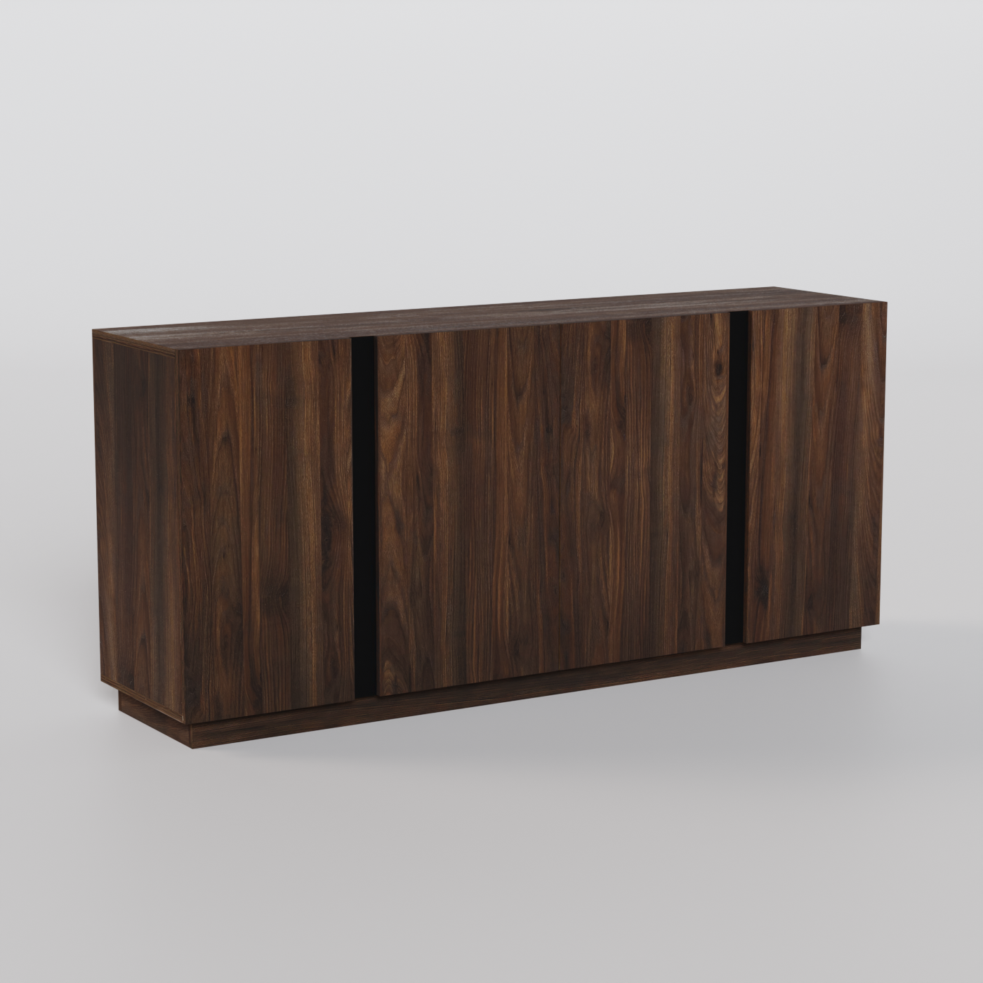 Wide 4-Door Sideboard | FREE Sideboard & Drawers models | BlenderKit