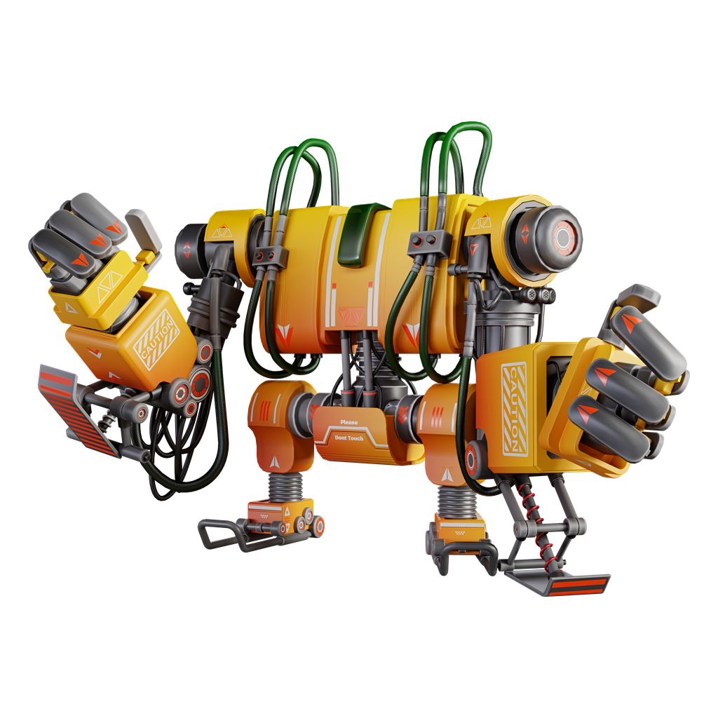 Skate Tron | Robots Characters models | BlenderKit