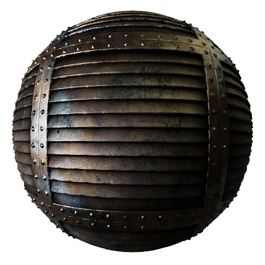 Metal Rivets Cracked Vent | FREE metal materials | BlenderKit