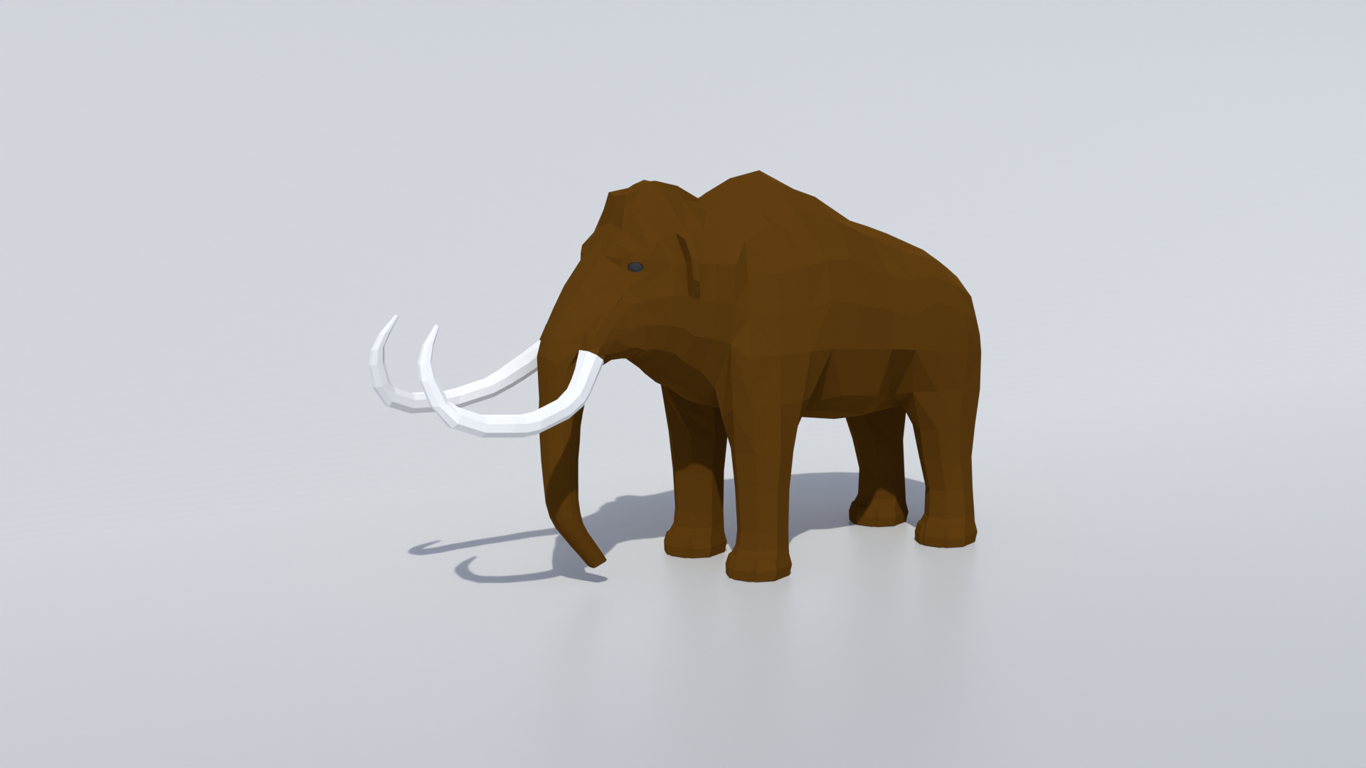 Low Poly Mammoth | Mammals models | BlenderKit