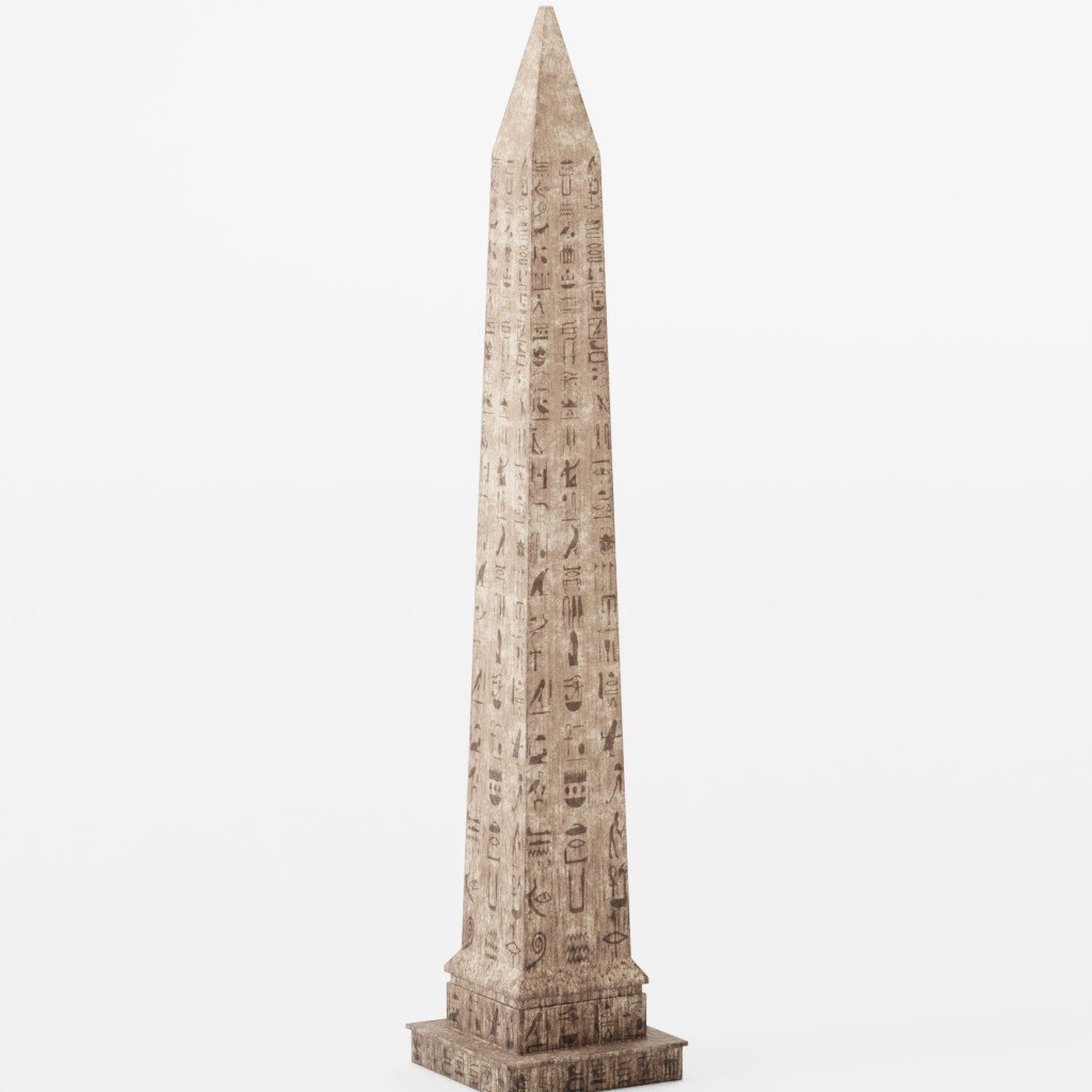 Ancient Egyptian Obelisk | Historic Buildings models | BlenderKit