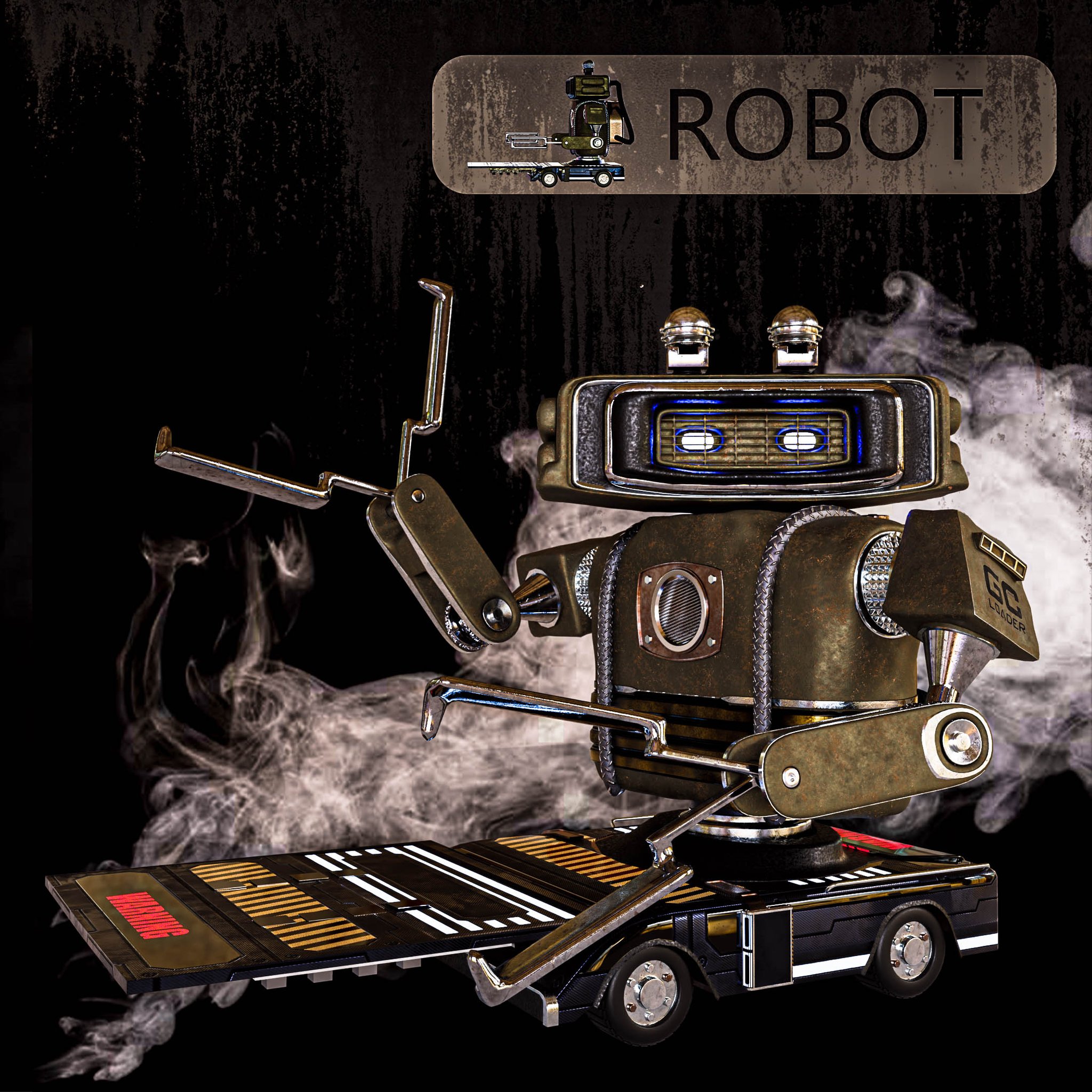 Robot Loader | FREE 3D Robotics models | BlenderKit