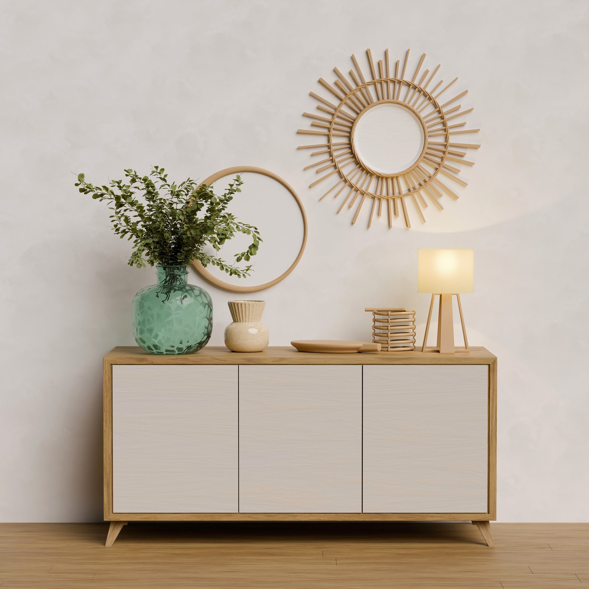 Modern Console Table Set | Consoles models | BlenderKit
