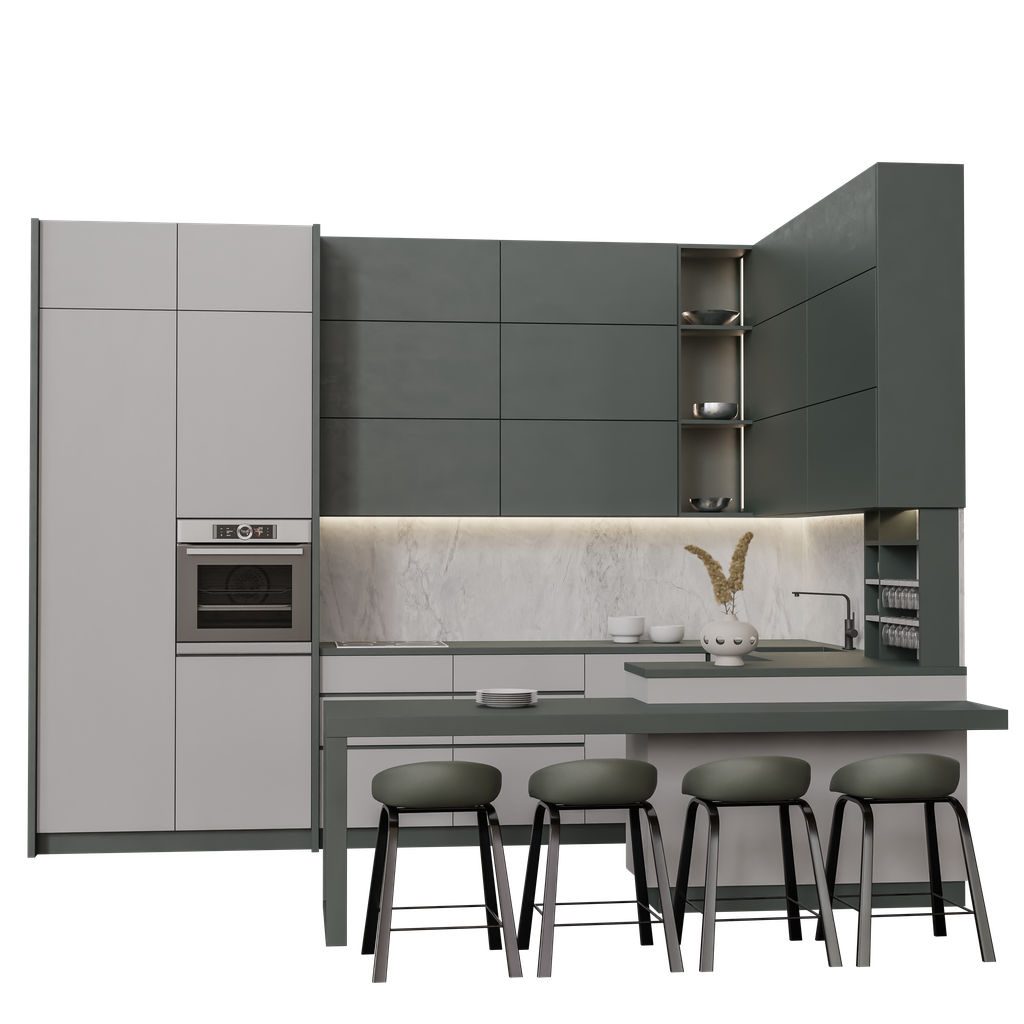 Kitchen modern73 | Kitchen Sets models | BlenderKit