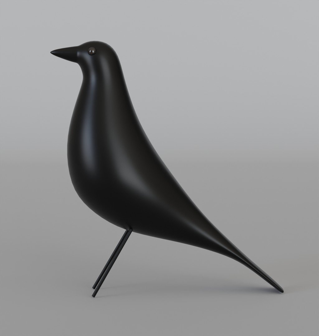 Eames House Bird | FREE Interior Sculptures models | BlenderKit