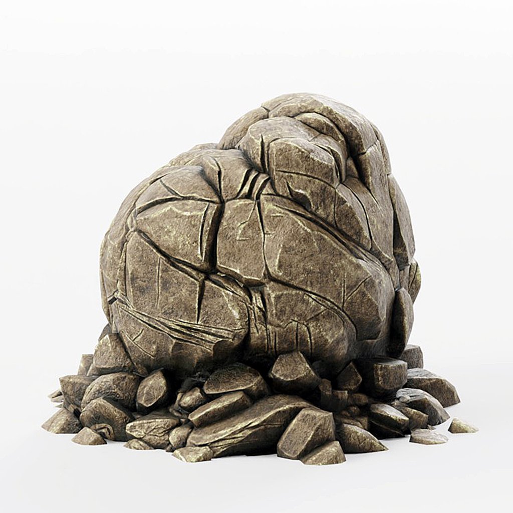 Boulder Rock Pile | Terrains models | BlenderKit