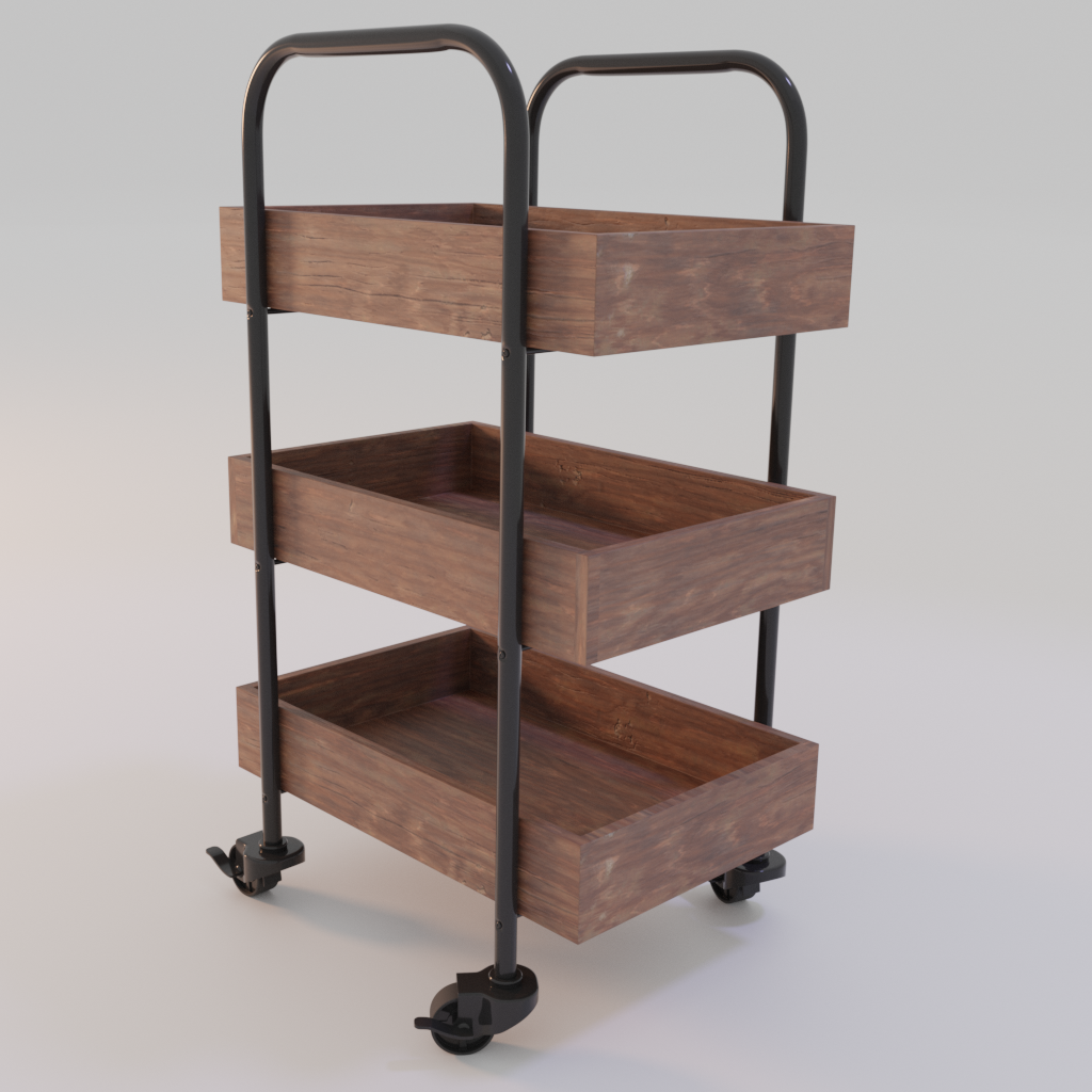 Rolling Drawer | FREE Sideboard & Drawers models | BlenderKit