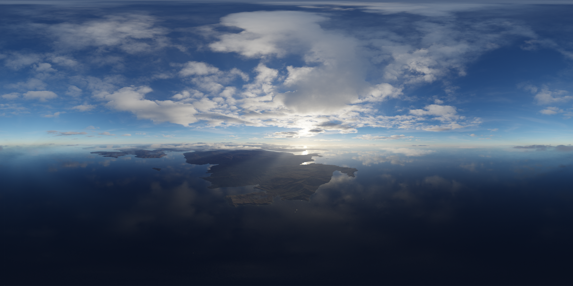 Aerial Coast Landscape Day | Landscapes HDRis | BlenderKit