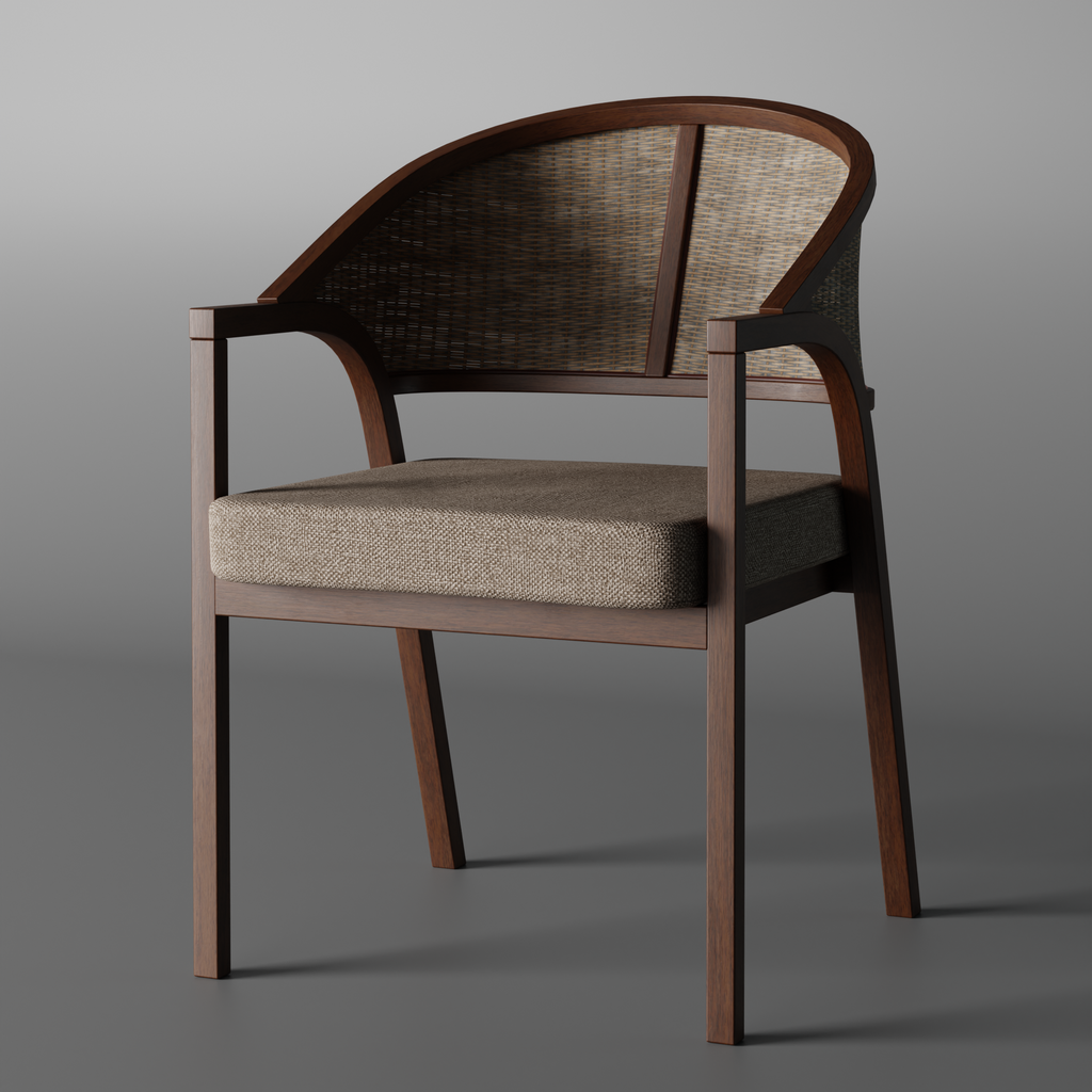 Dining Arm Chair | Chairs models | BlenderKit
