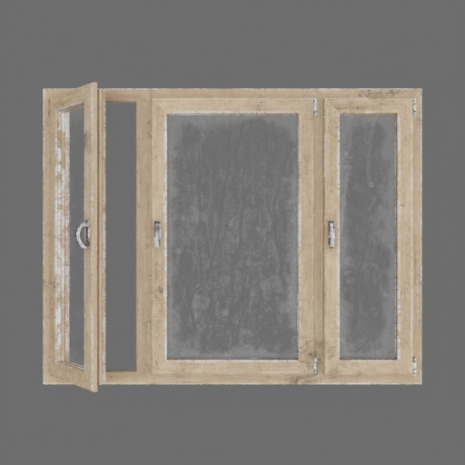 Wood Beech Veined window | Windows models | BlenderKit