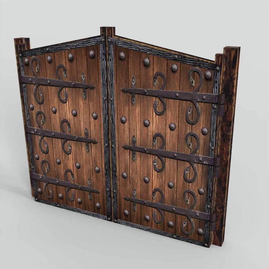 Fortress gate | Historic Buildings models | BlenderKit