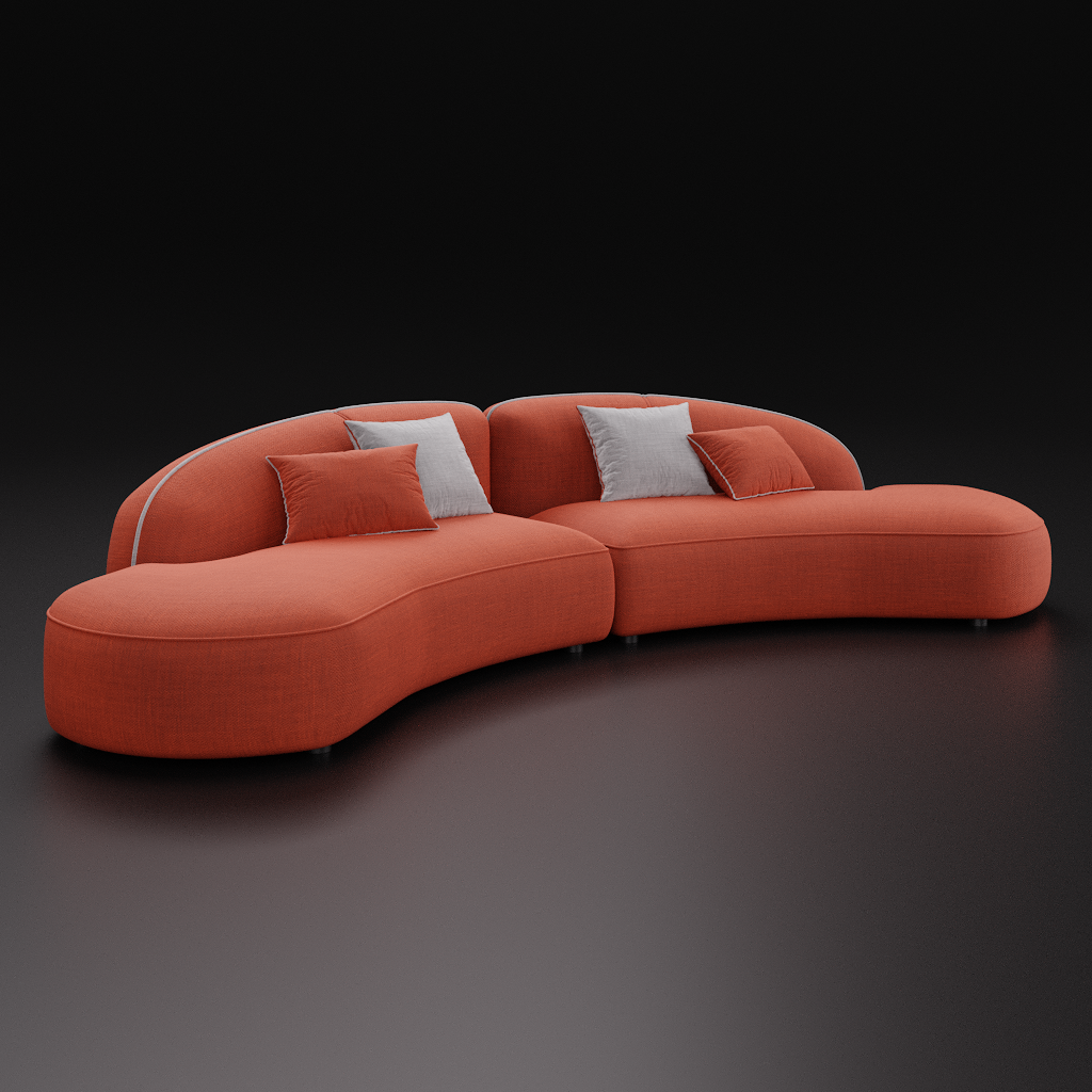Sofa Erasmo | 3D Sofa models | BlenderKit