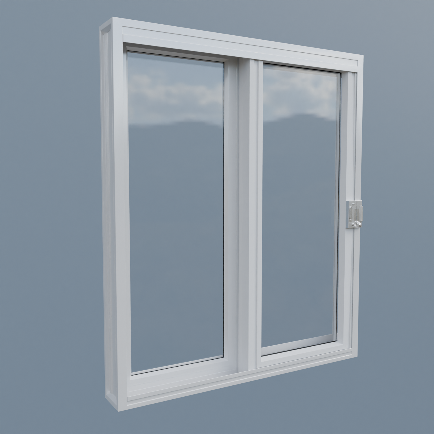 2 panel sliding window | FREE Windows models | BlenderKit