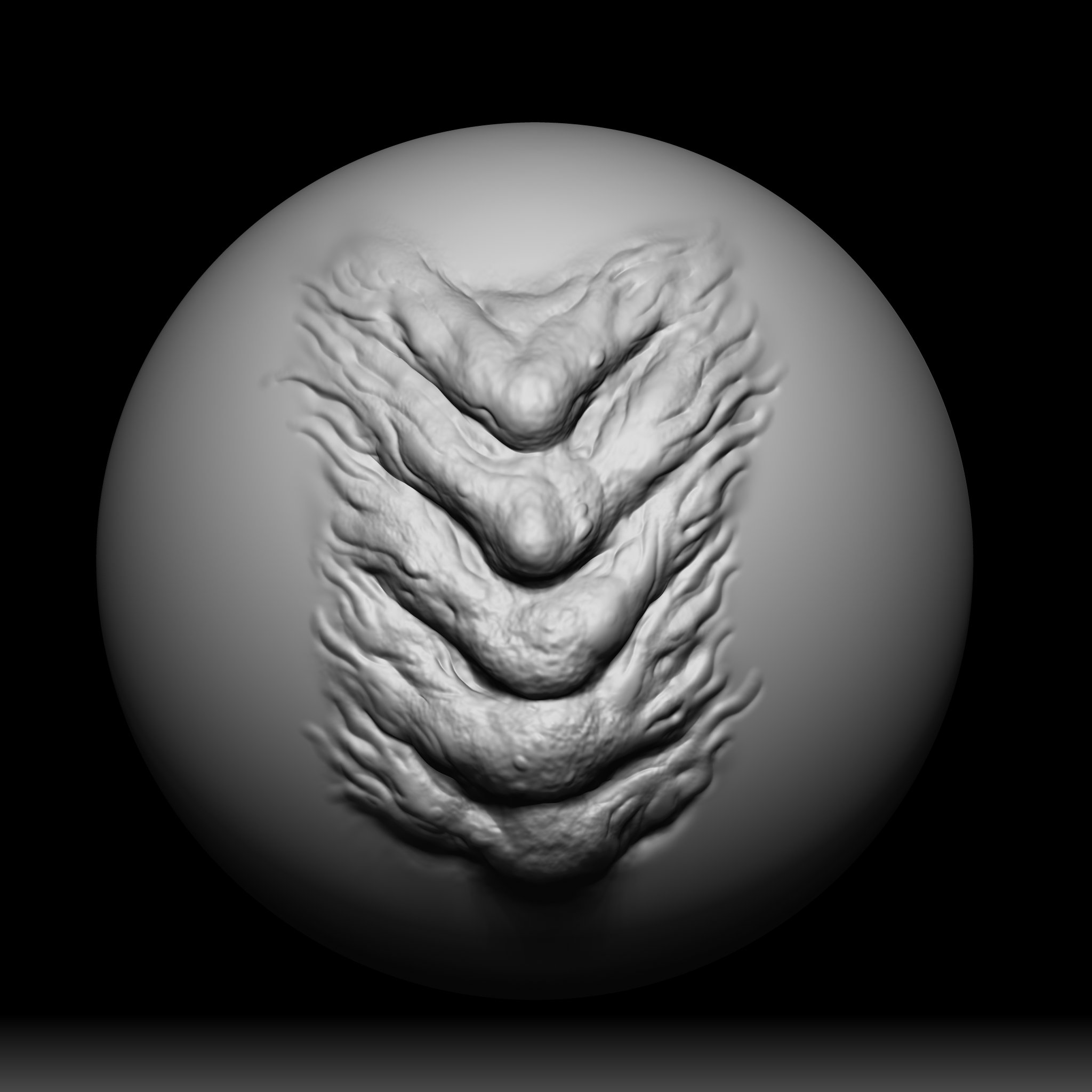 NS Mutant Growth flesh spine | animal brushes | BlenderKit